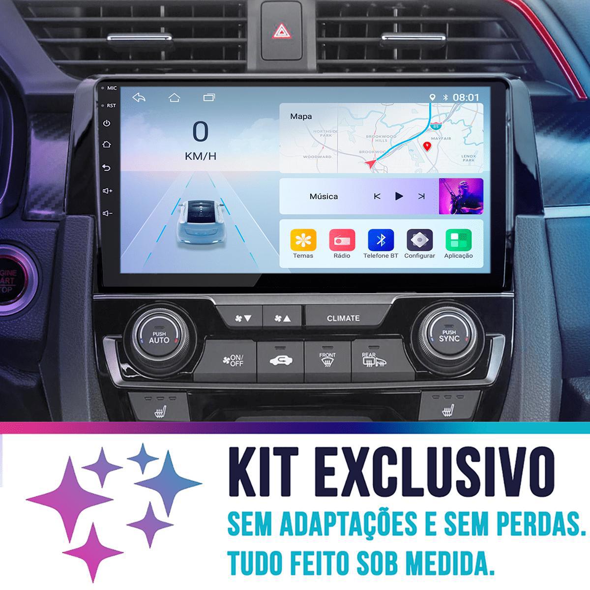 KIT MULTIMIDIA OCTA-CORE 9" CIVIC 17/21 G10 HONDA CARPLAY - Ecarshop