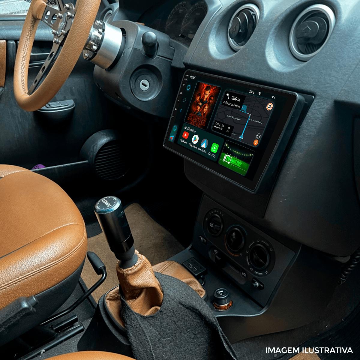 Kit Multimídia Celta 9” CarPlay Android Auto 2006 a 2016 - Ecarshop