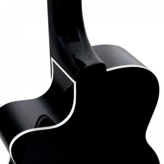 Violão Giannini Elétrico Flat Cutaway Nylon NF 14 Preto - Super Sonora ...