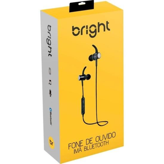 Fone De Ouvido Bluetooth Bright Preto Imã - Super Sonora - Super Sonora ...