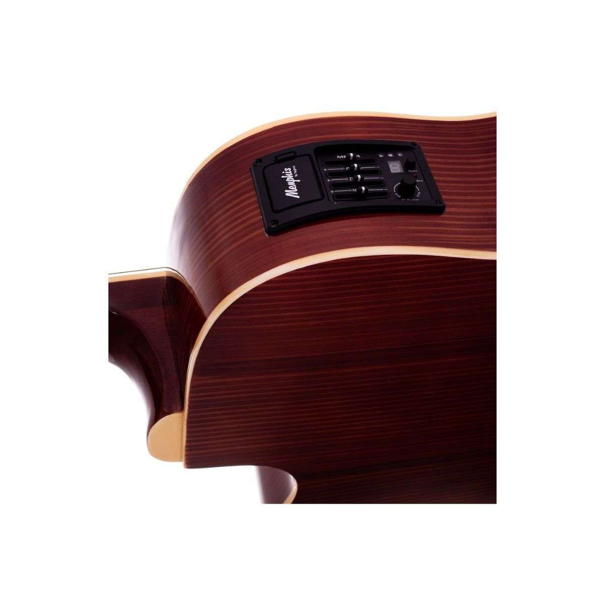 Violão Folk Cutaway Memphis AD-18 Aço Sunburst | Super Sonora - Super ...