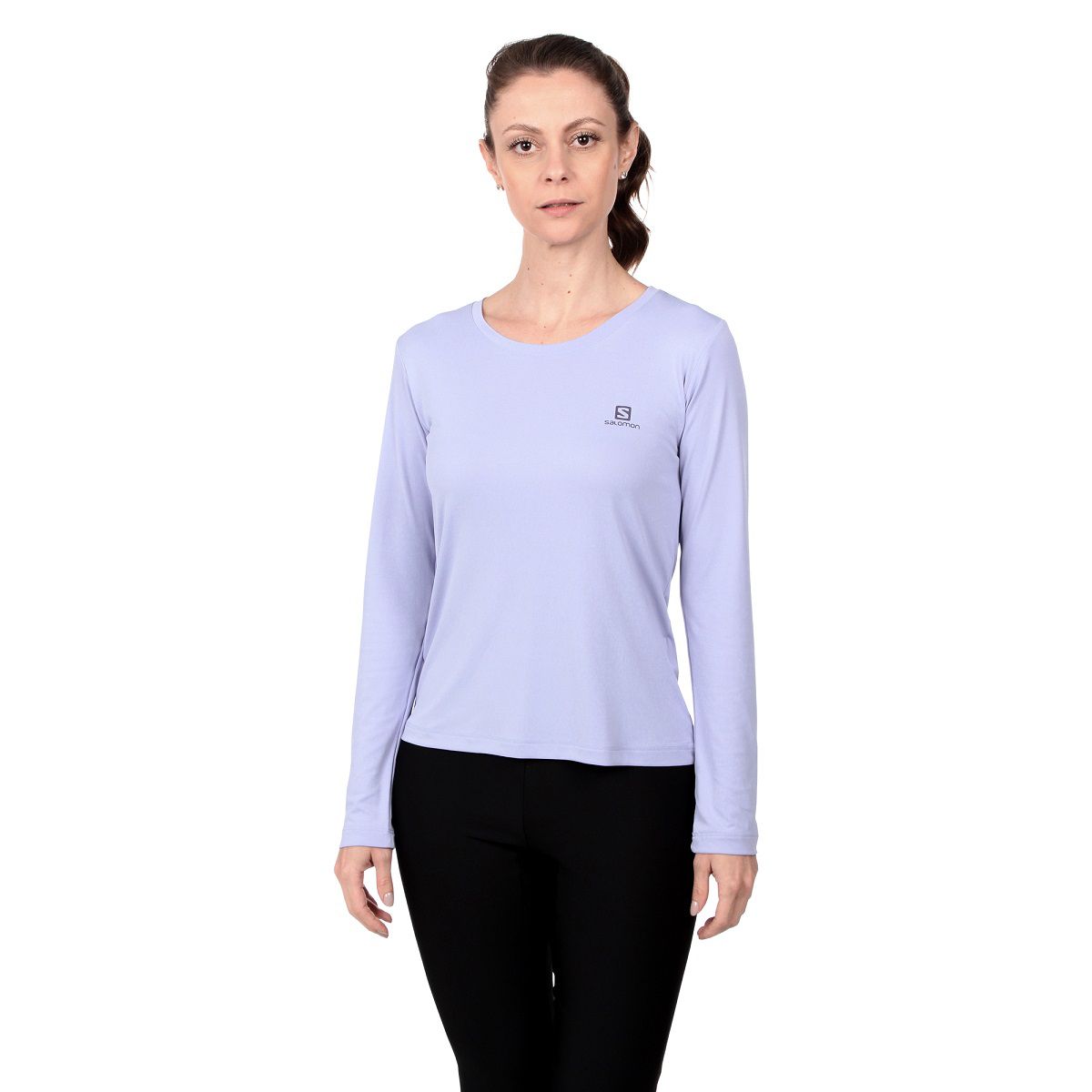 Camiseta Manga Longa Feminina Salomon Proteção UV LS TEE - Dalia Varejo ...