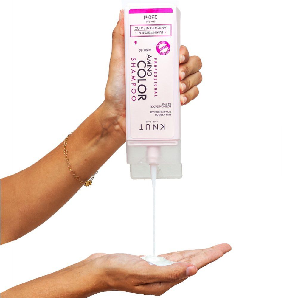 SHAMPOO AMINO COLOR PARA CABELOS COM COLORAÇÃO 250ML KNUT - Belezar