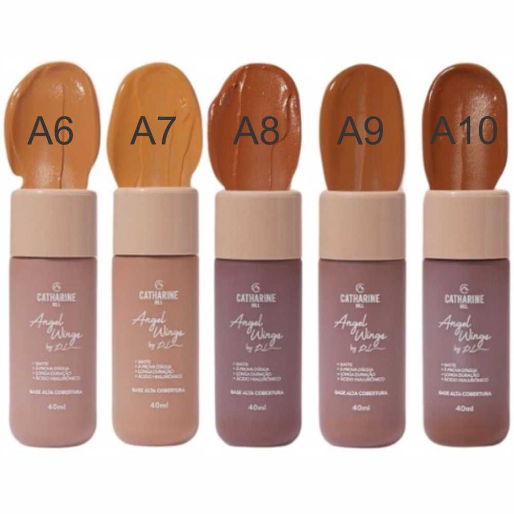 BASE ANGEL WINGS ALTA COBERTURA 2022 A7 40ML CATHARINE HILL - Belezar