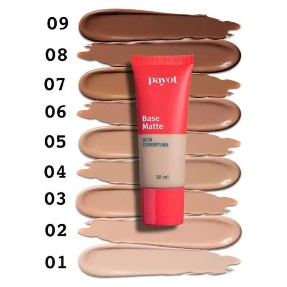 BASE MATTE ALTA COBERTURA COR 1 30ML PAYOT - Belezar