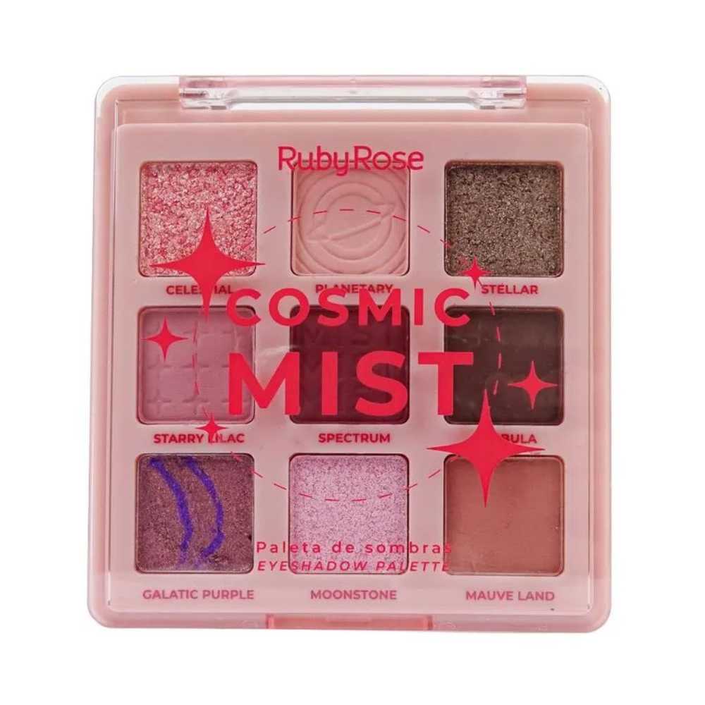 PALETA DE SOMBRAS COSMIC MIST HB-E2204 RUBY ROSE - Belezar