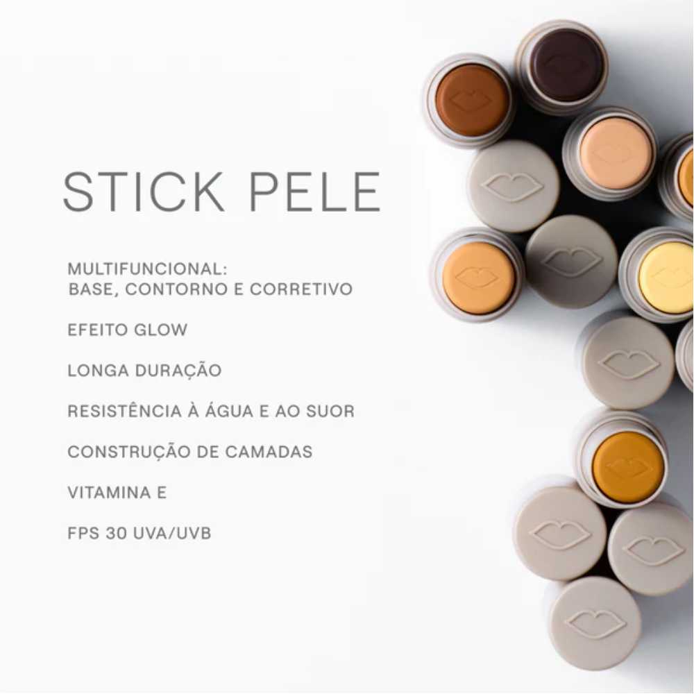 STICK PELE BASE MULTIFUNCIONAL FPS 30 BR11 BOCA ROSA - Belezar