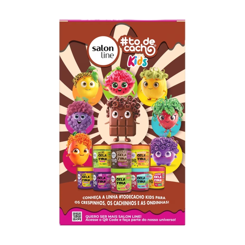 KIT TÔ DE CACHO KIDS CHOCOLATE 91910 SALON LINE - Belezar