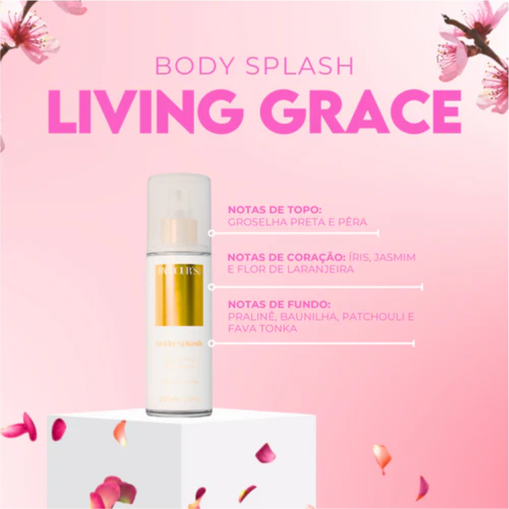 BODY SPLASH LIVING GRACE - LA VIE 200ML BARBOUR'S - Belezar