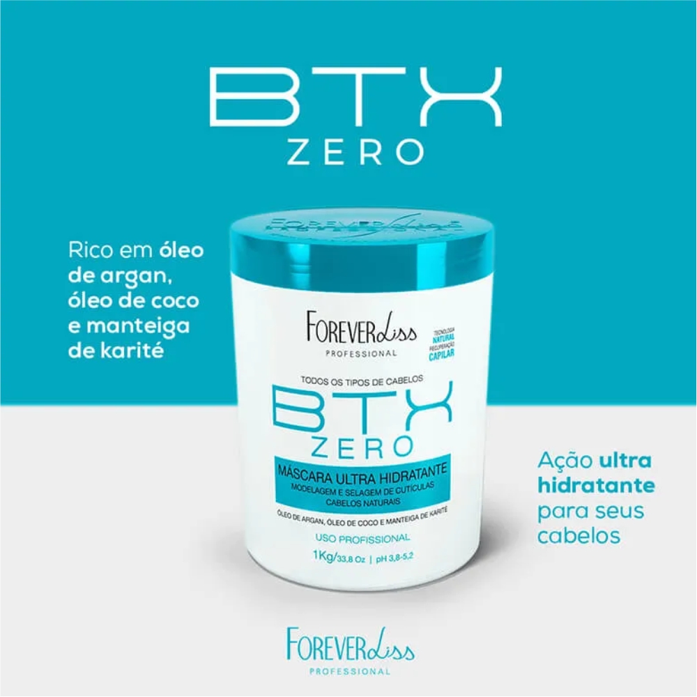 MÁSCARA CAPILAR BOTOX ZERO 1KG FOREVER LISS - Belezar