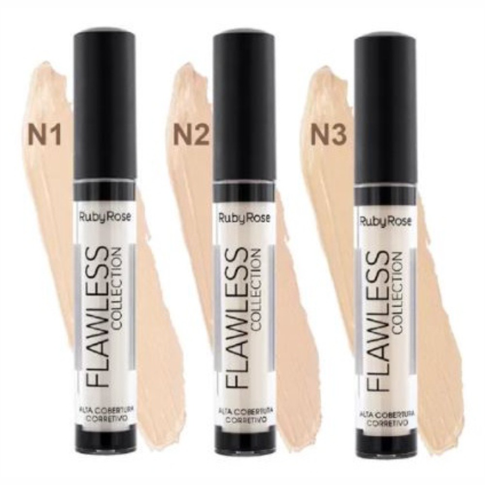 CORRETIVO FLAWLESS COLLECTION NUDE 2 HB-8080 RUBY ROSE - Belezar