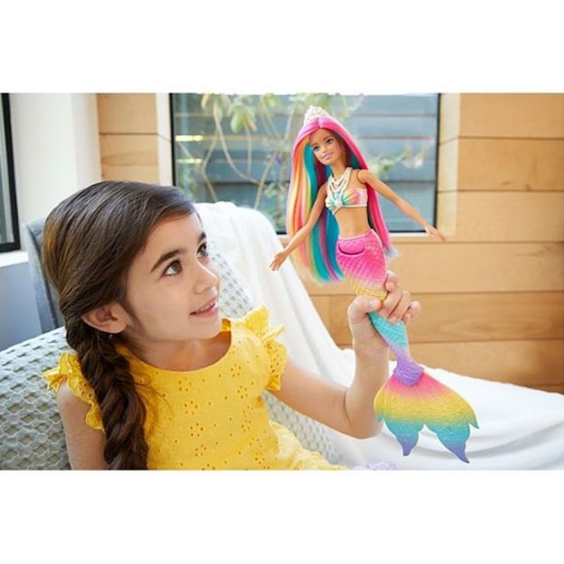 Boneca Barbie Dreamtopia Sereia que Muda De Cor Gtf89 Mattel - Life Toys