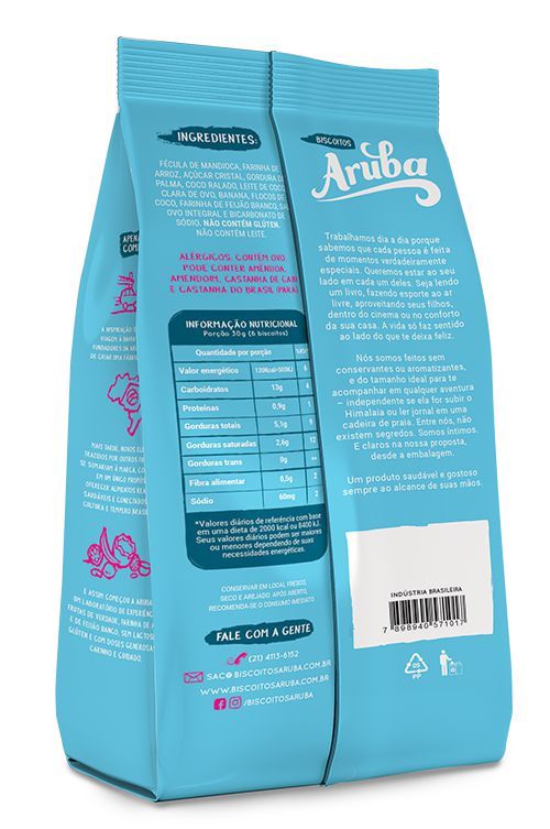BISCOITO COCO 100G ARUBA - Distra Alimentos