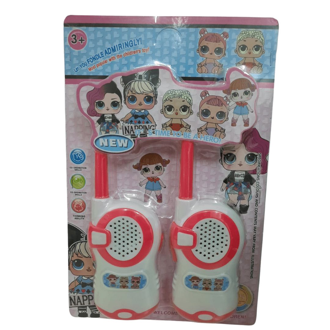 Walk Talk Walkie A Pilha Infantil Personagens GOZP0102 New - Kleber ...