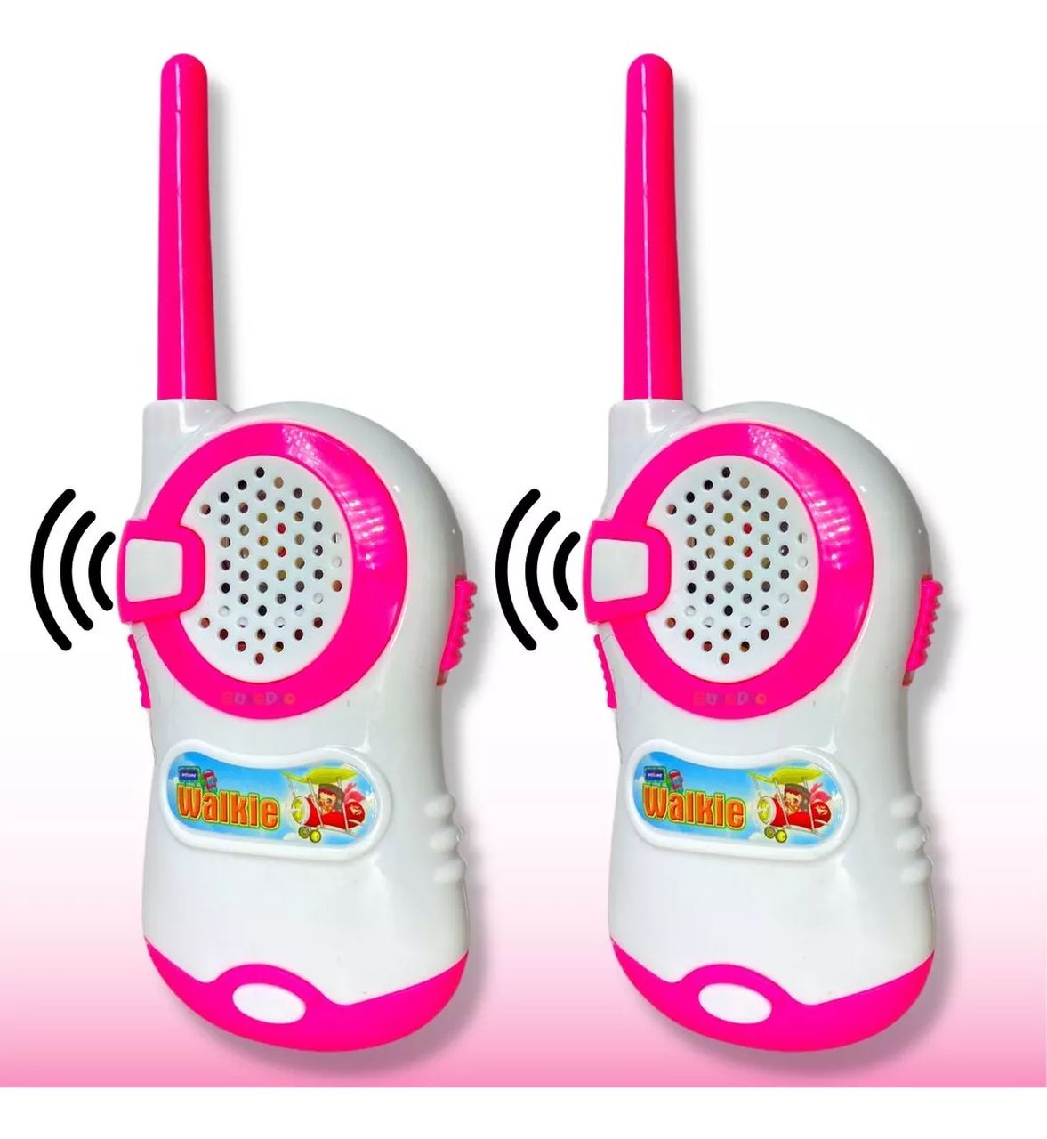 Walk Talk Walkie A Pilha Infantil Personagens GOZP0102 New - Kleber ...