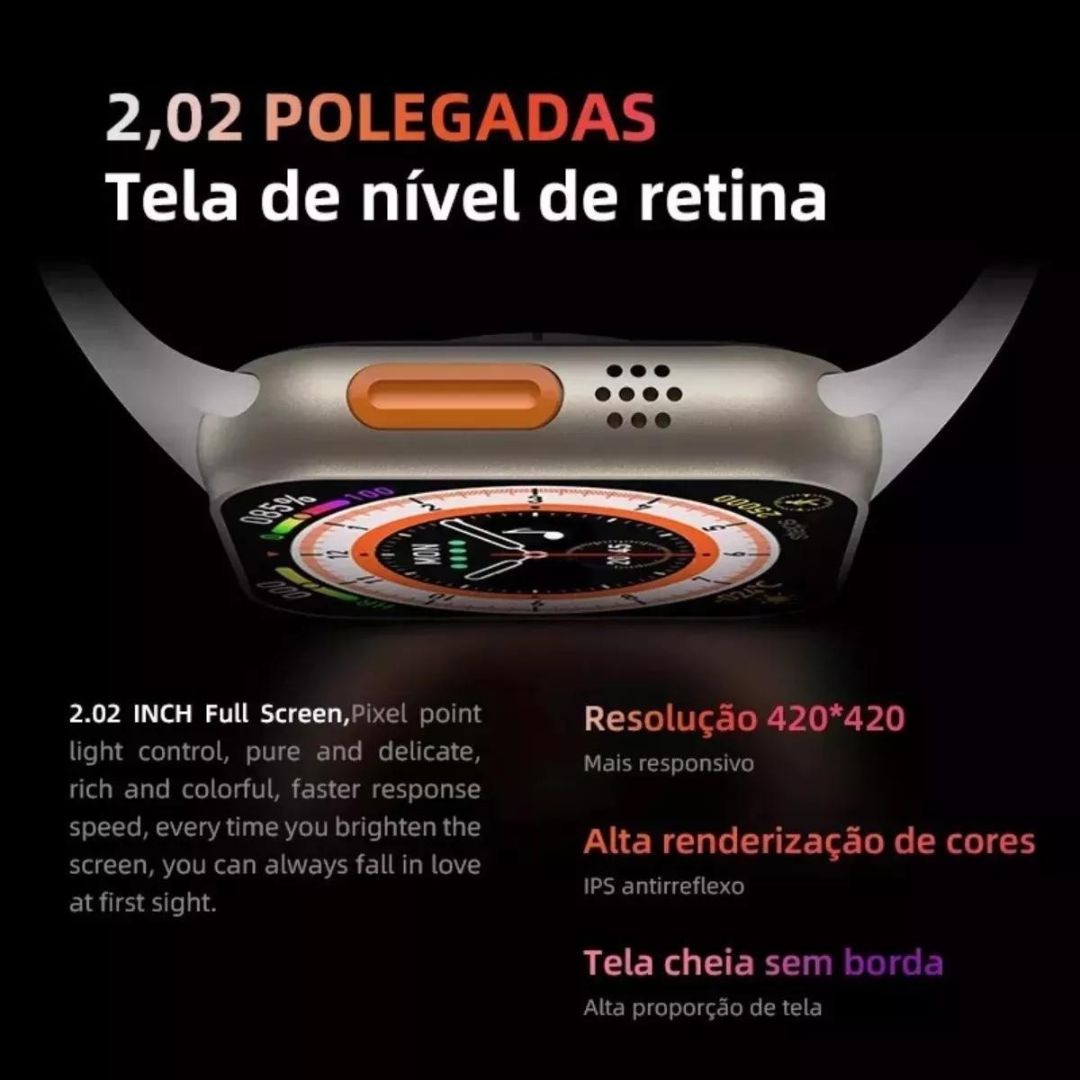 Relogio Smartwatch Inteligente S8 Ultra Max Mini Khostar - Kleber ...