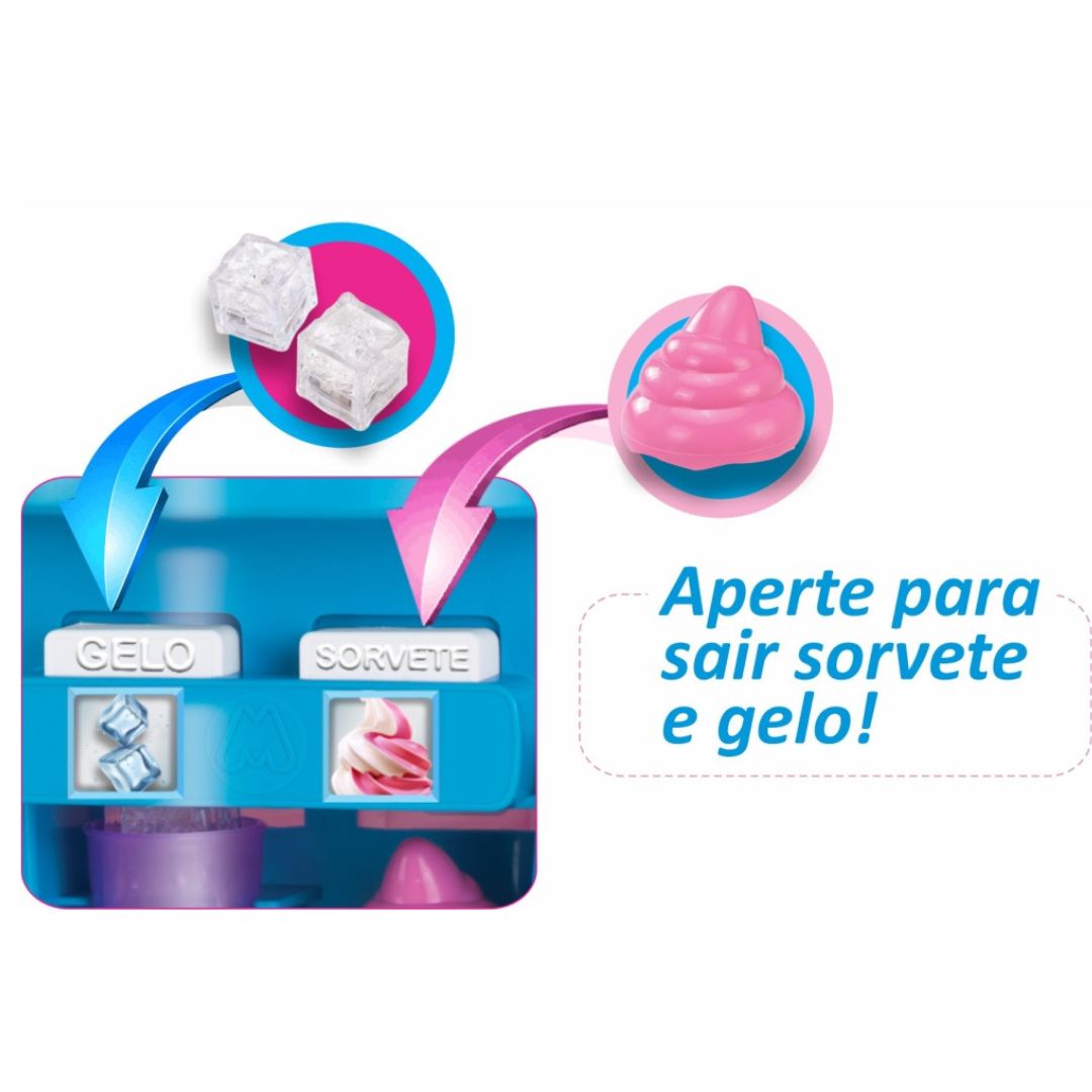 Geladeira Gelato Com Freezer 7058 Magic toys - Kleber Variedades