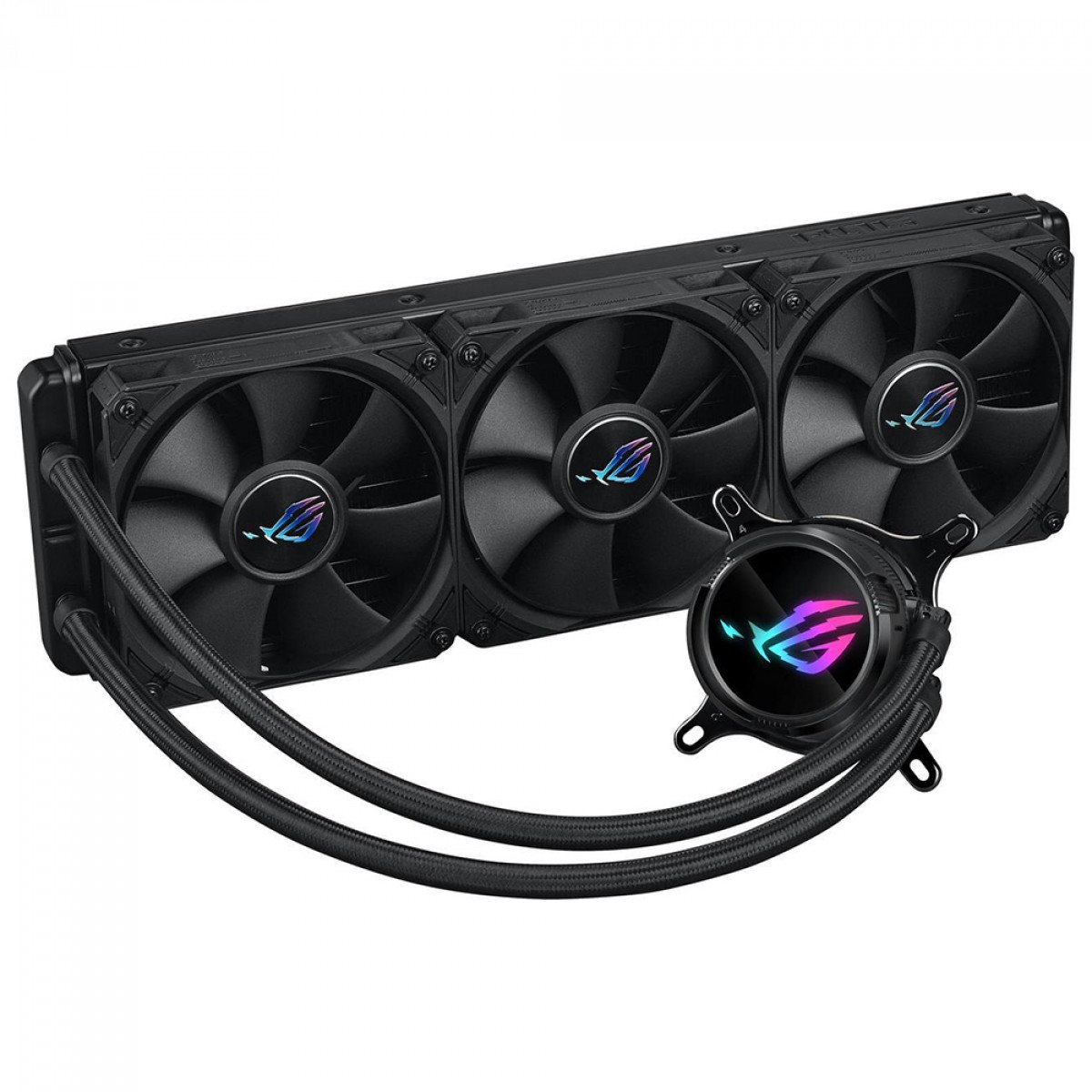 Water Cooler Asus Rog Strix LC III, 360mm, ARGB, Intel-AMD, Black ...