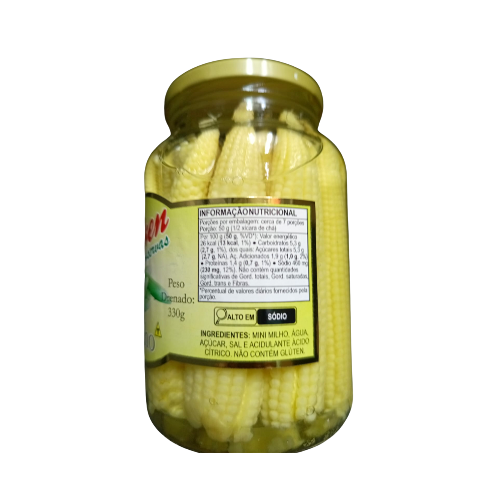 Conserva de mini milho Linken 300g - EMPORIO DA TERRA