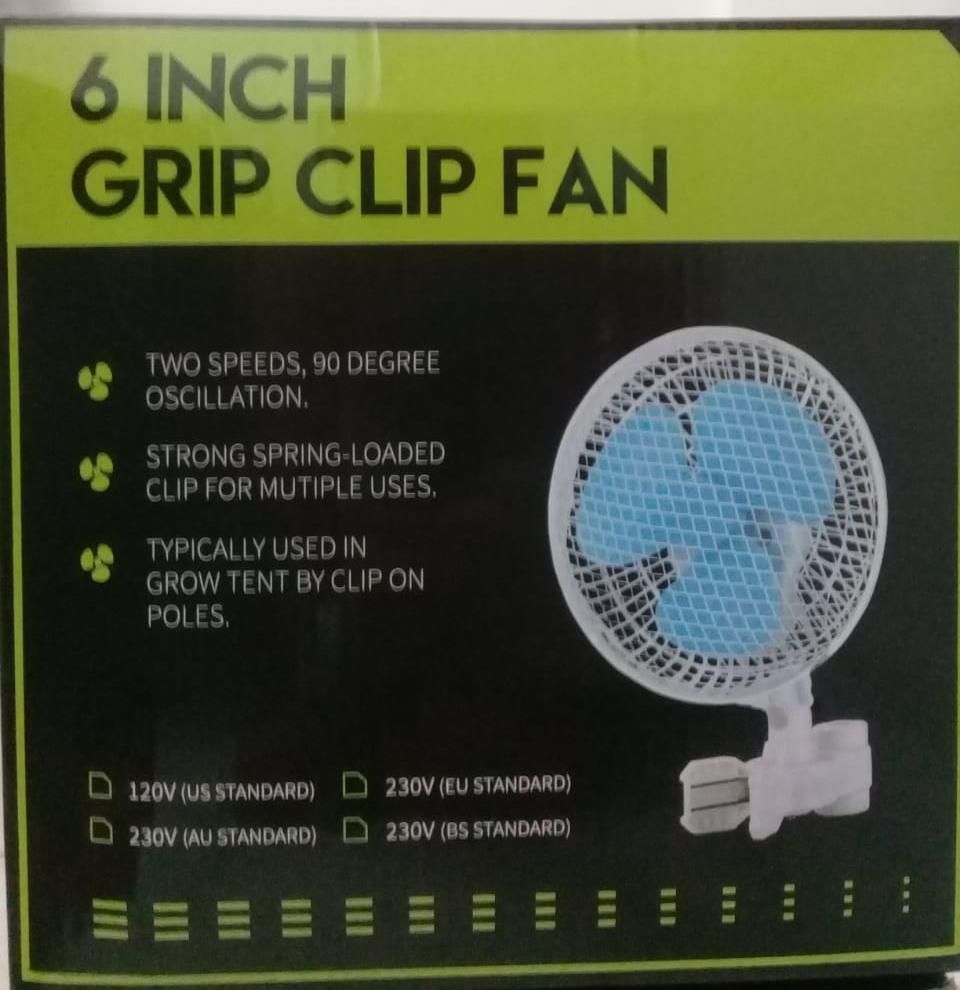 VENTILADOR CLIP GRIP FAN 6" - Three Monkeys Growshop- A sua growshop de ...