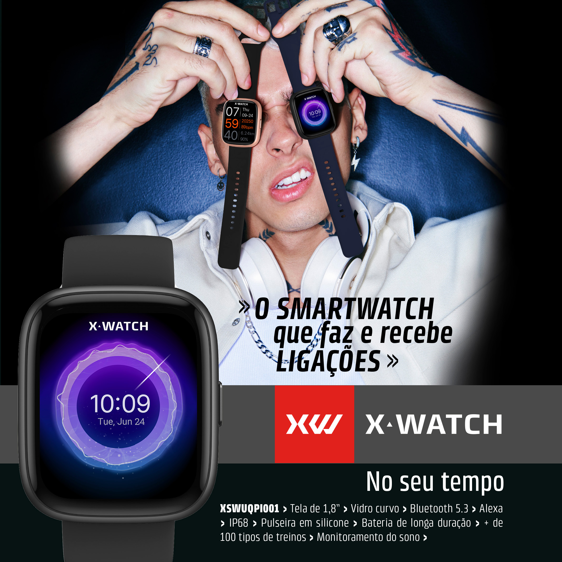 RELÓGIO SMARTWATCH XSWUQPI001 PXPX. - Deville Jóias