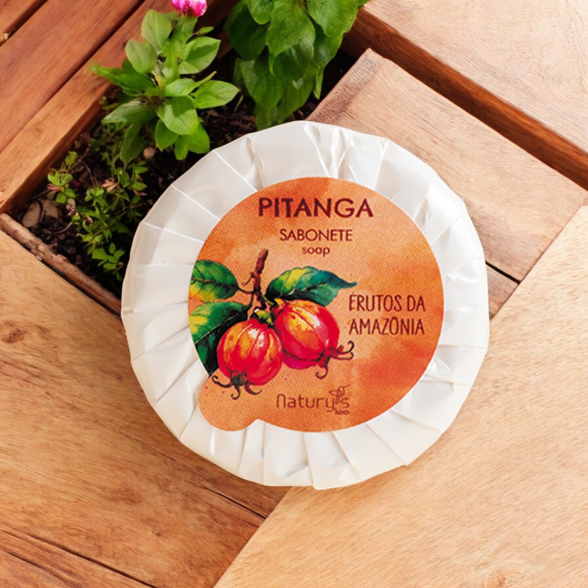 Kit 500 Sabonetes 20g Pitanga Redondo Naturys - Master Hotelaria