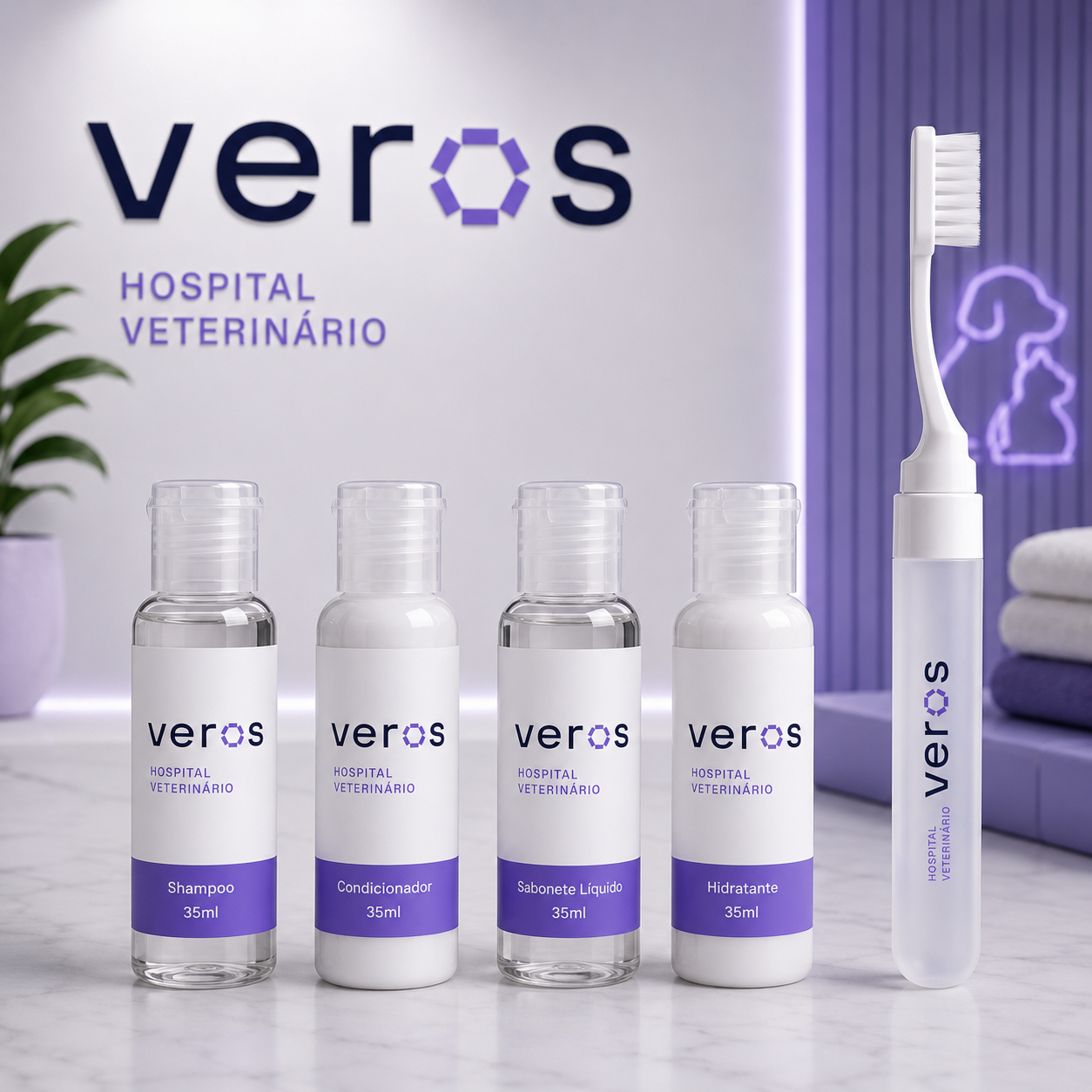 Kit Amenities Personalizado 5 Itens | Shampoo, Condicionador, Hidratan ...