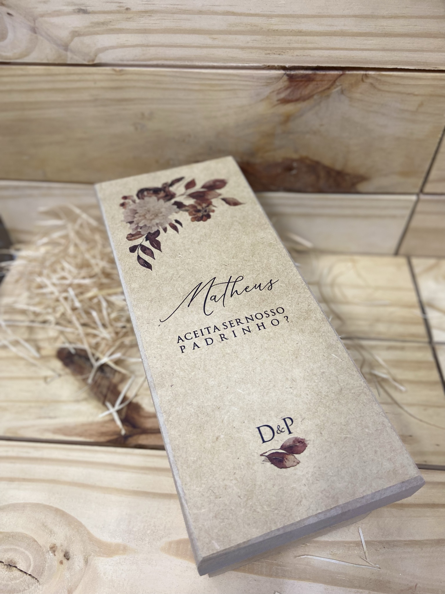 Caixa Chandon Personalizada casamento convite padrinhos - Decoraí ...