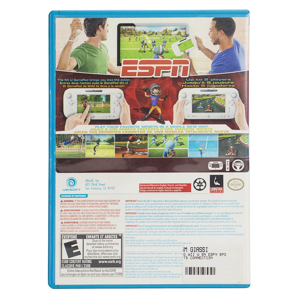 Jogo ESPN Sports Connection Nintendo Wii U | Game Mania - Game Mania
