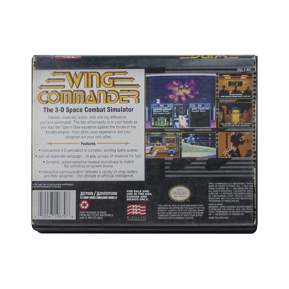 Jogo Usado Wing Commander - Super Nintendo SNES - Game Mania