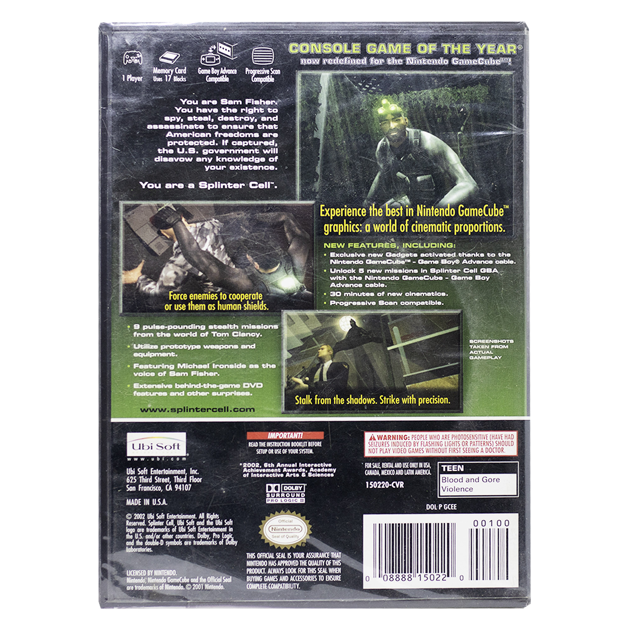 Jogo Tom Clancy's Splinter Cell: Stealth Action Redefined - USA - Game ...