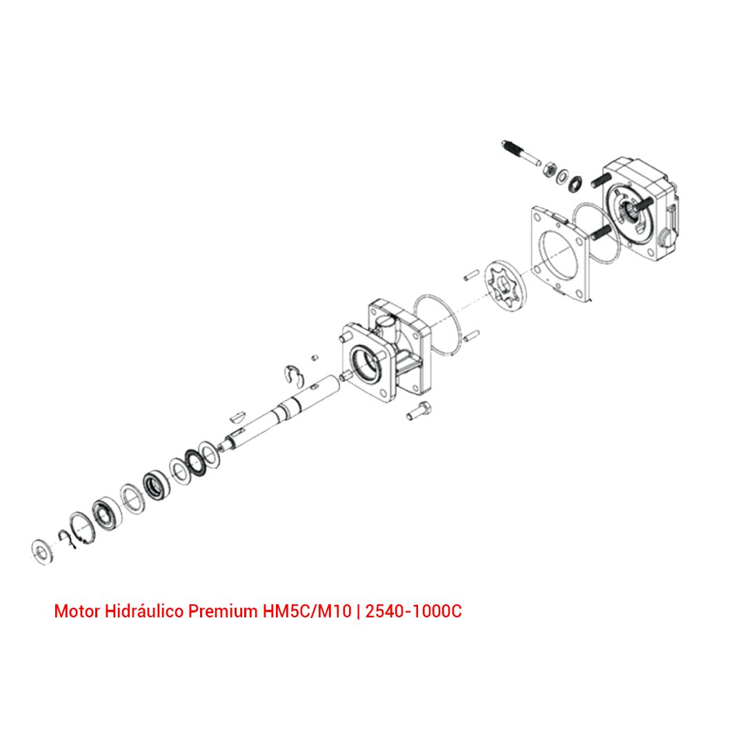 Motor Hidráulico Premium HM5C/M10 | 2540-1000C - COMAM - Comercial ...