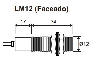 SENSOR INDUTIVO LM12-3004PA - PNP NA - JNG - Loja Geramax