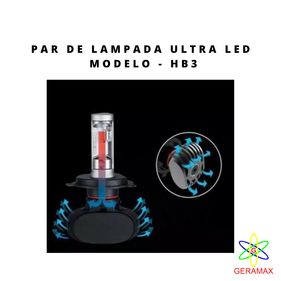 lampada-hb3-led-super-branca barato - Loja Geramax