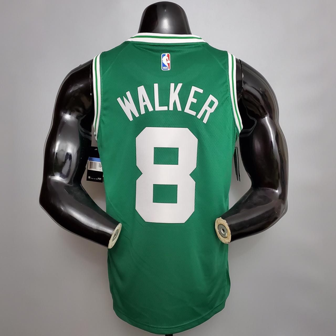 Regata Basquete NBA Boston Celtics Walker 8 Verde Edição Jogador Silk ...