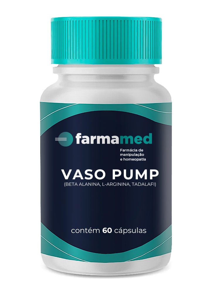 VASO PUMP (VASODILATADOR) 60 CÁPSULAS - Farmamed Manipulação e Homeopatia