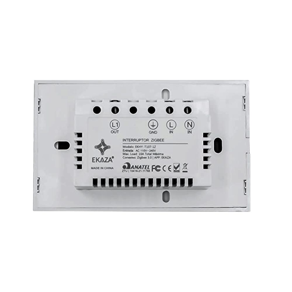 Interruptor Inteligente ZigBee 3.0 1 Botão Touch EKAZA - Outlet Bragante