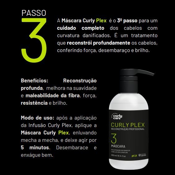 Máscara Reconstrutora Curly Plex 300mL - Curly Care - Aneeve Cosméticos ...
