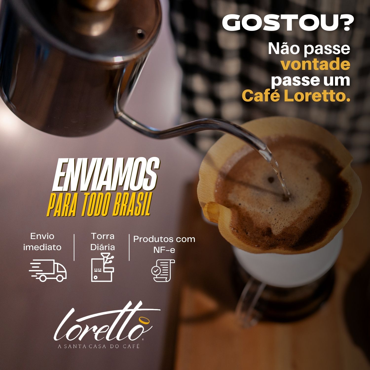 Café em Grãos Arábica Loretto Qualidade Superior Pontuado Orgânico ...