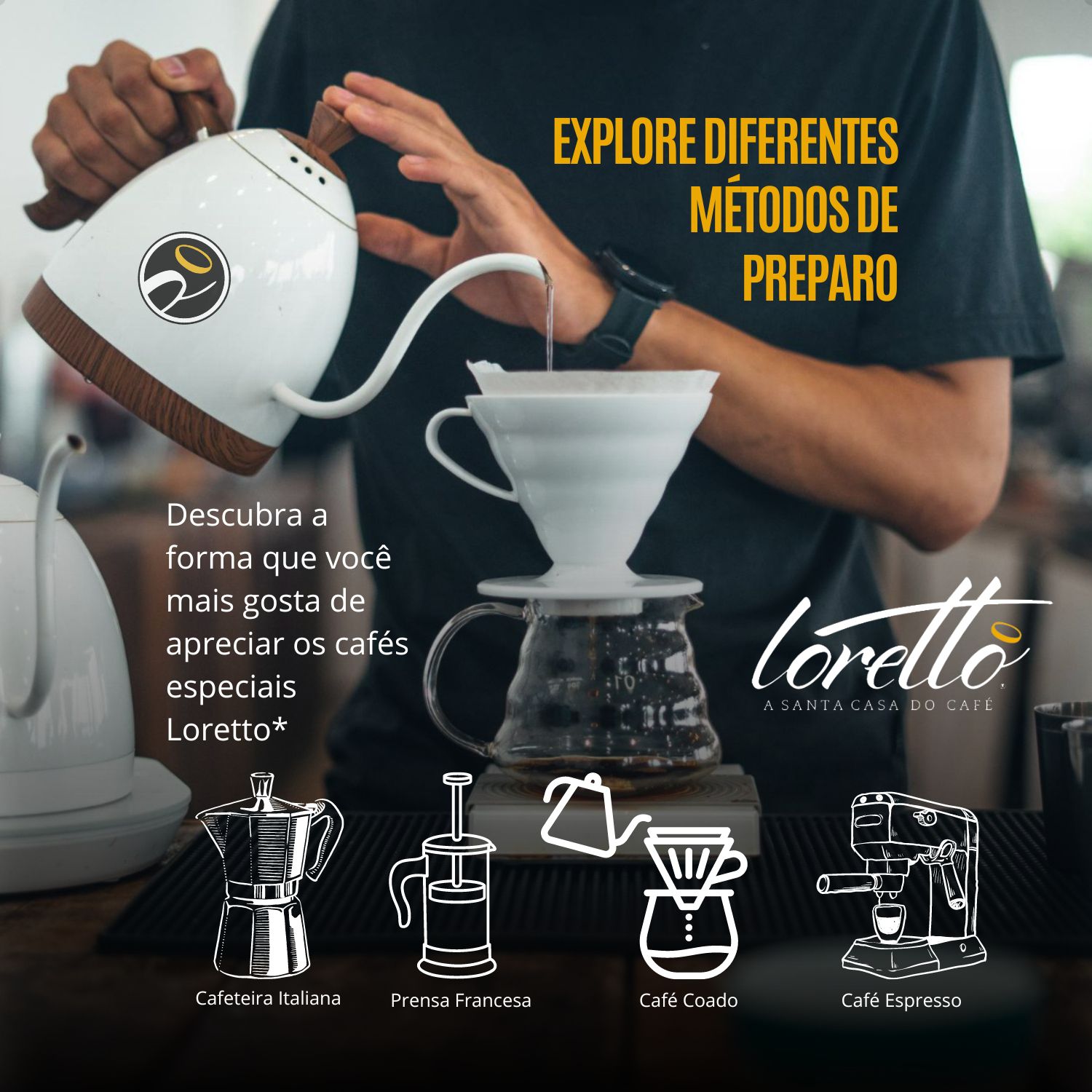 Café em Grãos Arábica Loretto Qualidade Superior Pontuado Orgânico ...