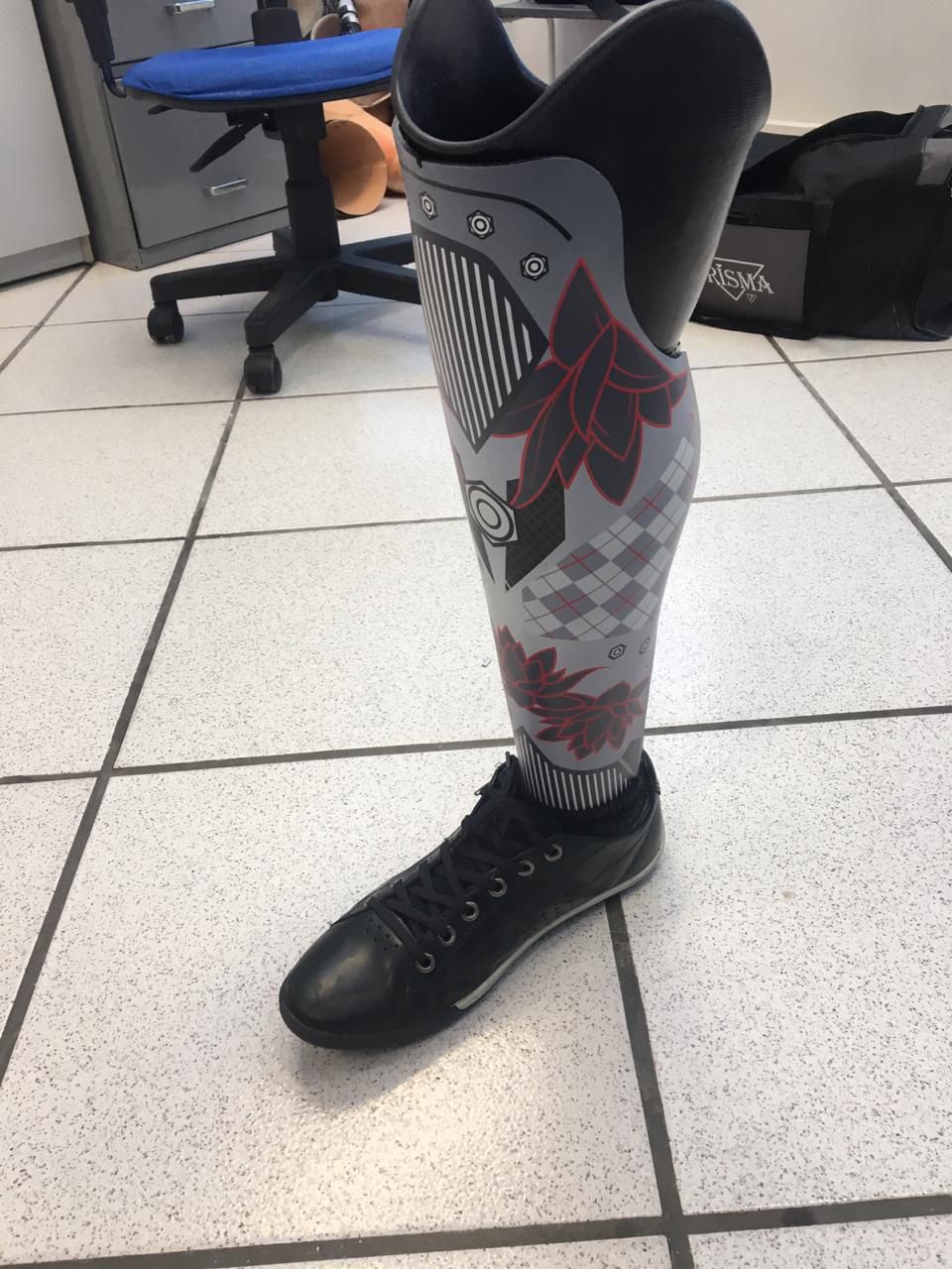 Capa 3D para Prótese Bilateral - Modelo Force em Cinza Print Dreams ...