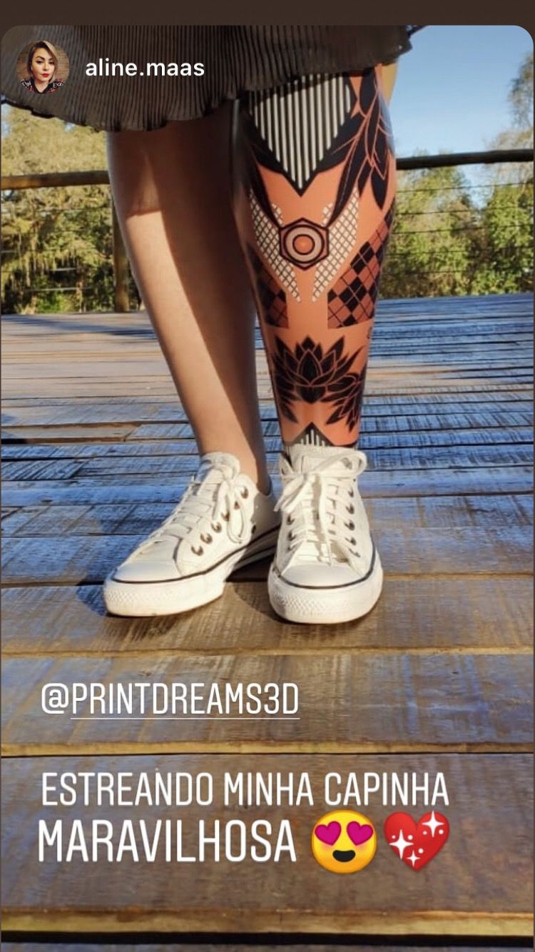 Capa 3D para Prótese Bilateral - Modelo Force em Rosa Print Dreams ...