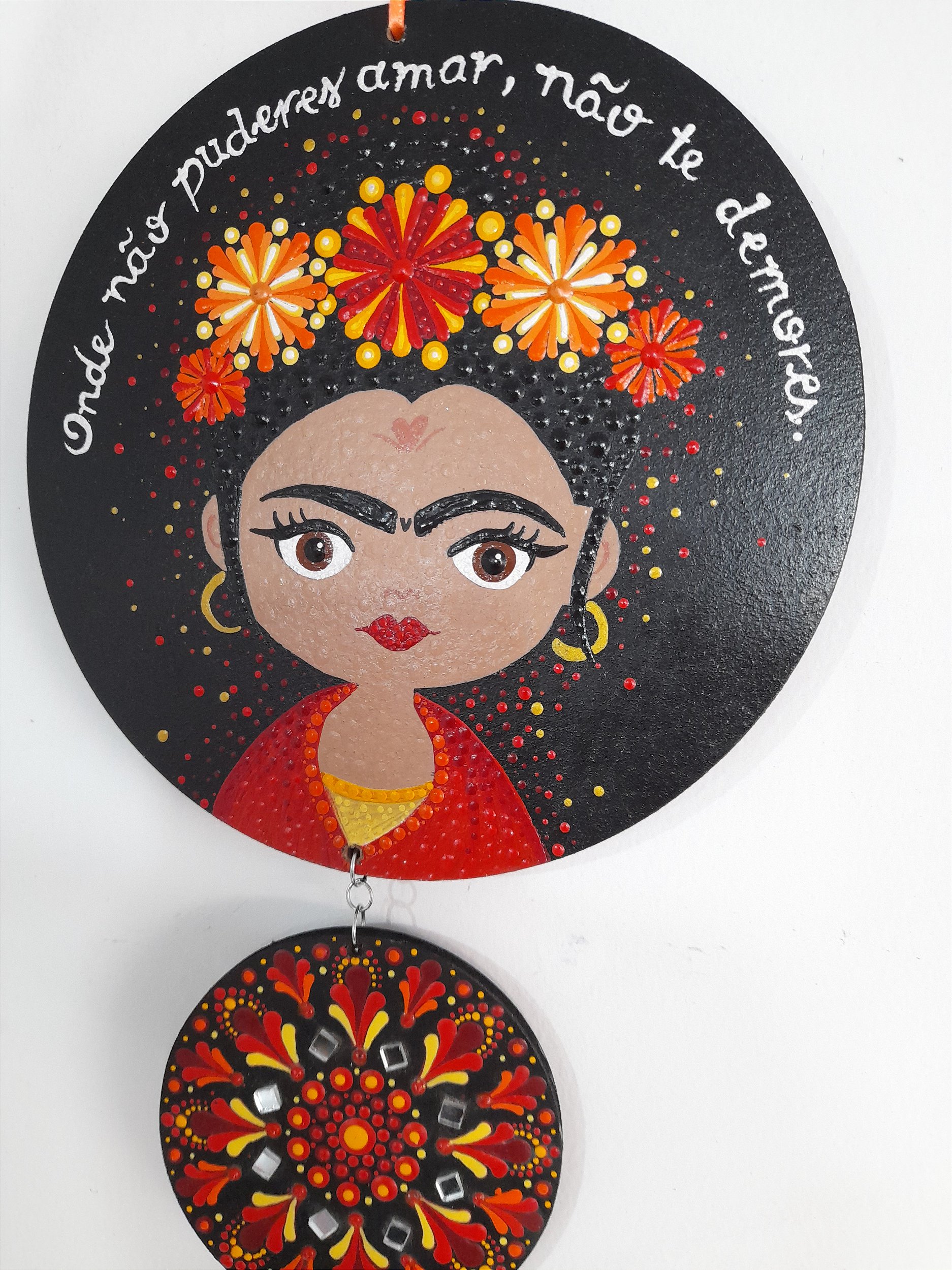 Frida Kahlo mandala | mobile Frida Kahlo - Paola Leão Mandalas