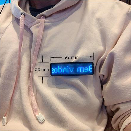 Tag Name Cor Azul - 2 Und - Loja do Painel de LED - Venda de painéis de ...