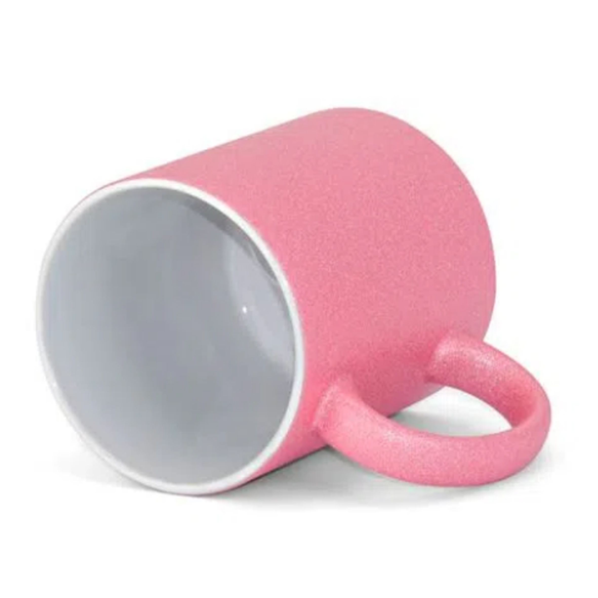 Caneca de Glitter Rosa Claro P/ Sublimação - LF Sublimação - Atacado da ...