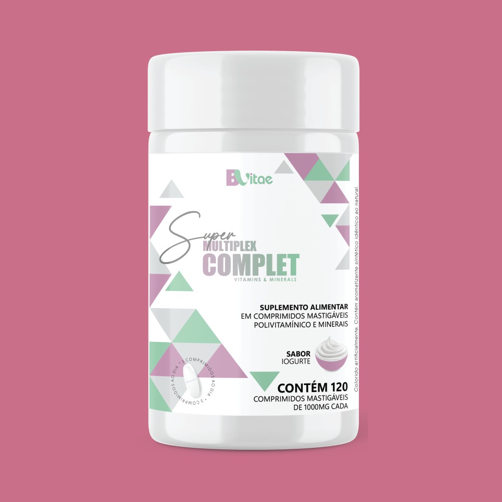 Super Multiplex Complet Vitamins & Minerals 1000mg - Bvitae ...