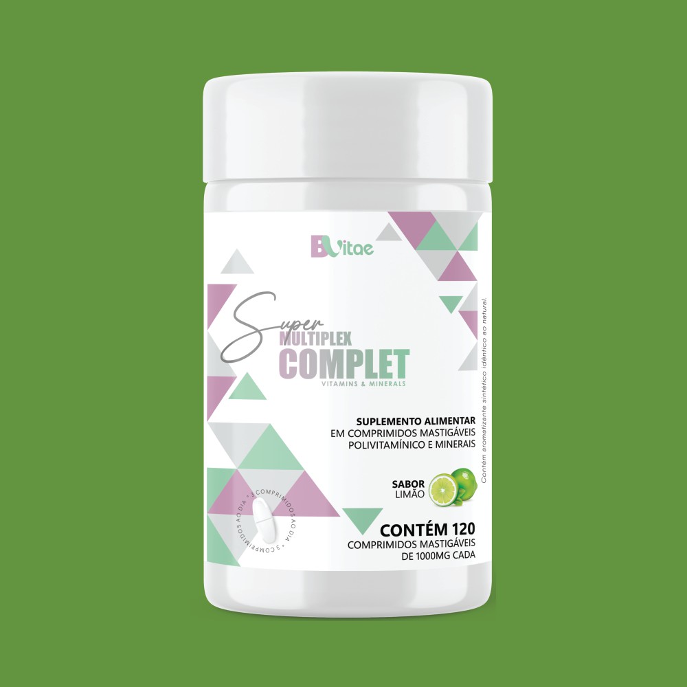 Super Multiplex Complet Vitamins & Minerals 1000mg - Bvitae ...