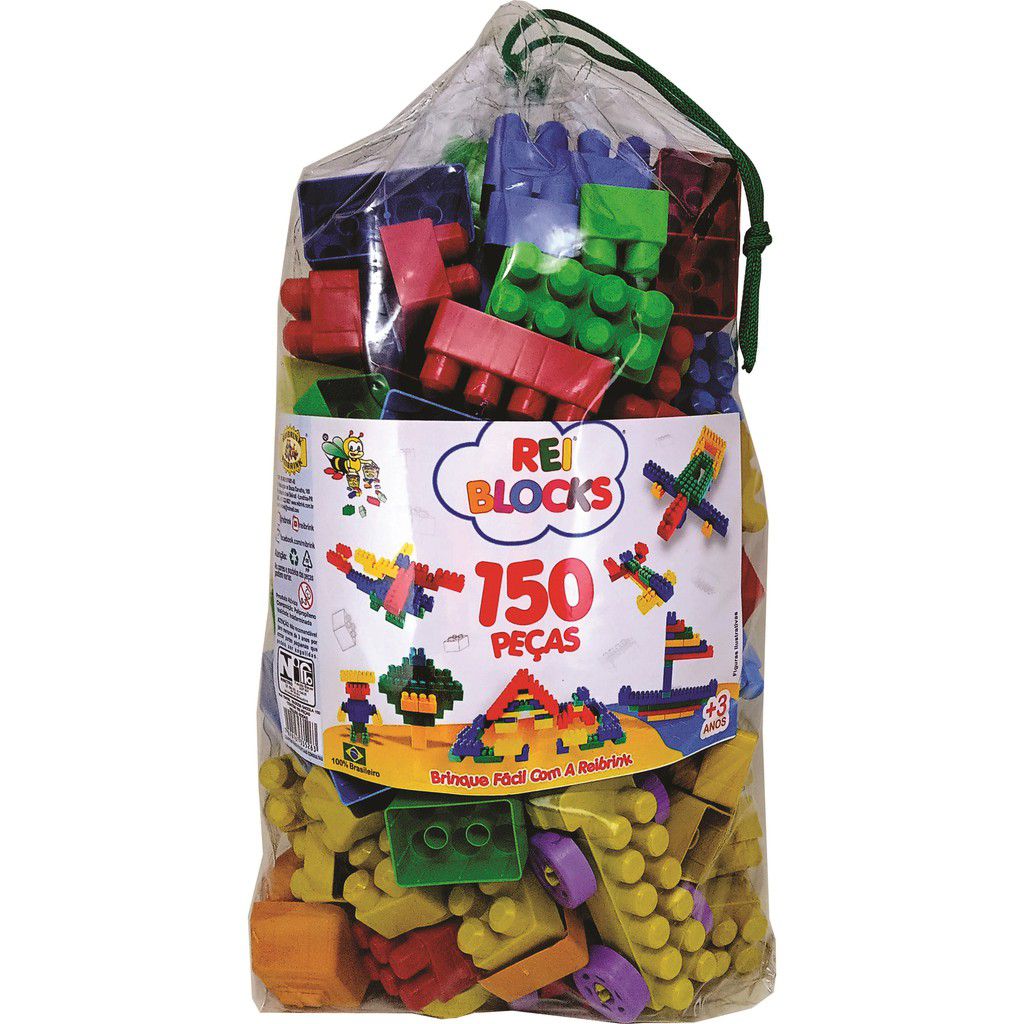 REIBLOCKS SACOLA 150 PEÇAS - Rei Blocks Store