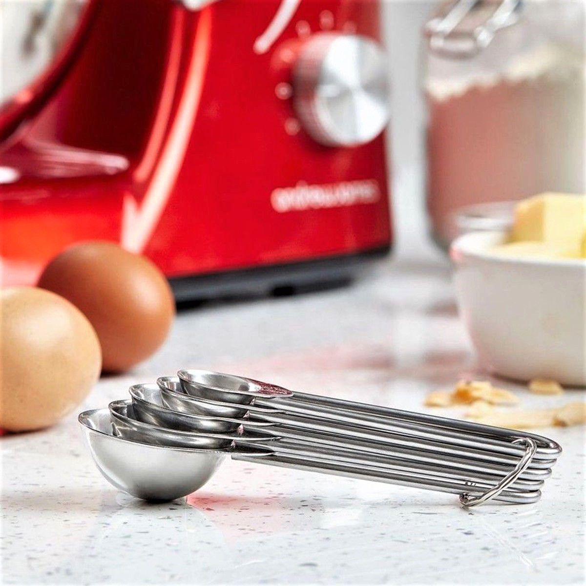 Kit 5 Unidades Colher Medidora Medidas Inox Casa Cozinha - Utifácil I ...