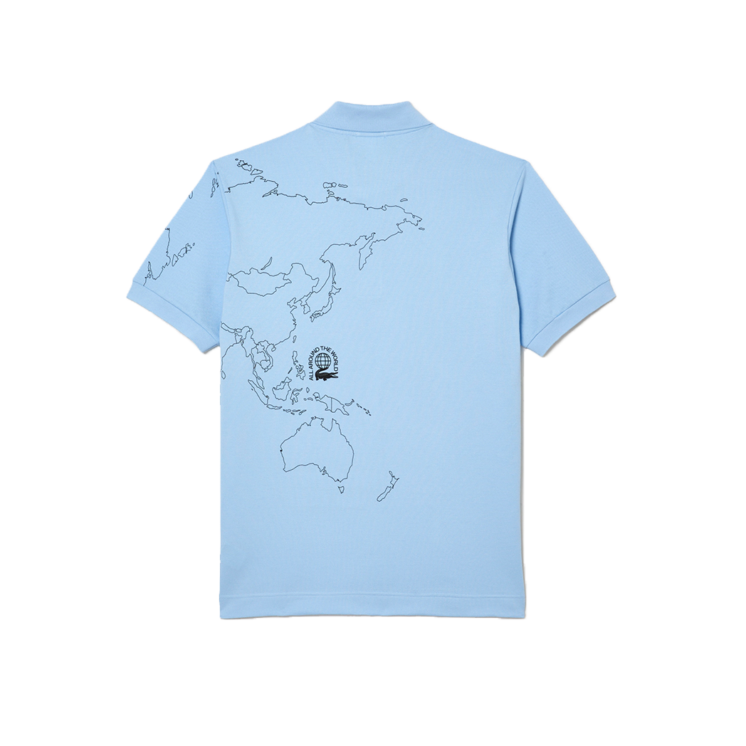Polo Lacoste Worldwide Azul Bebê - Top Store
